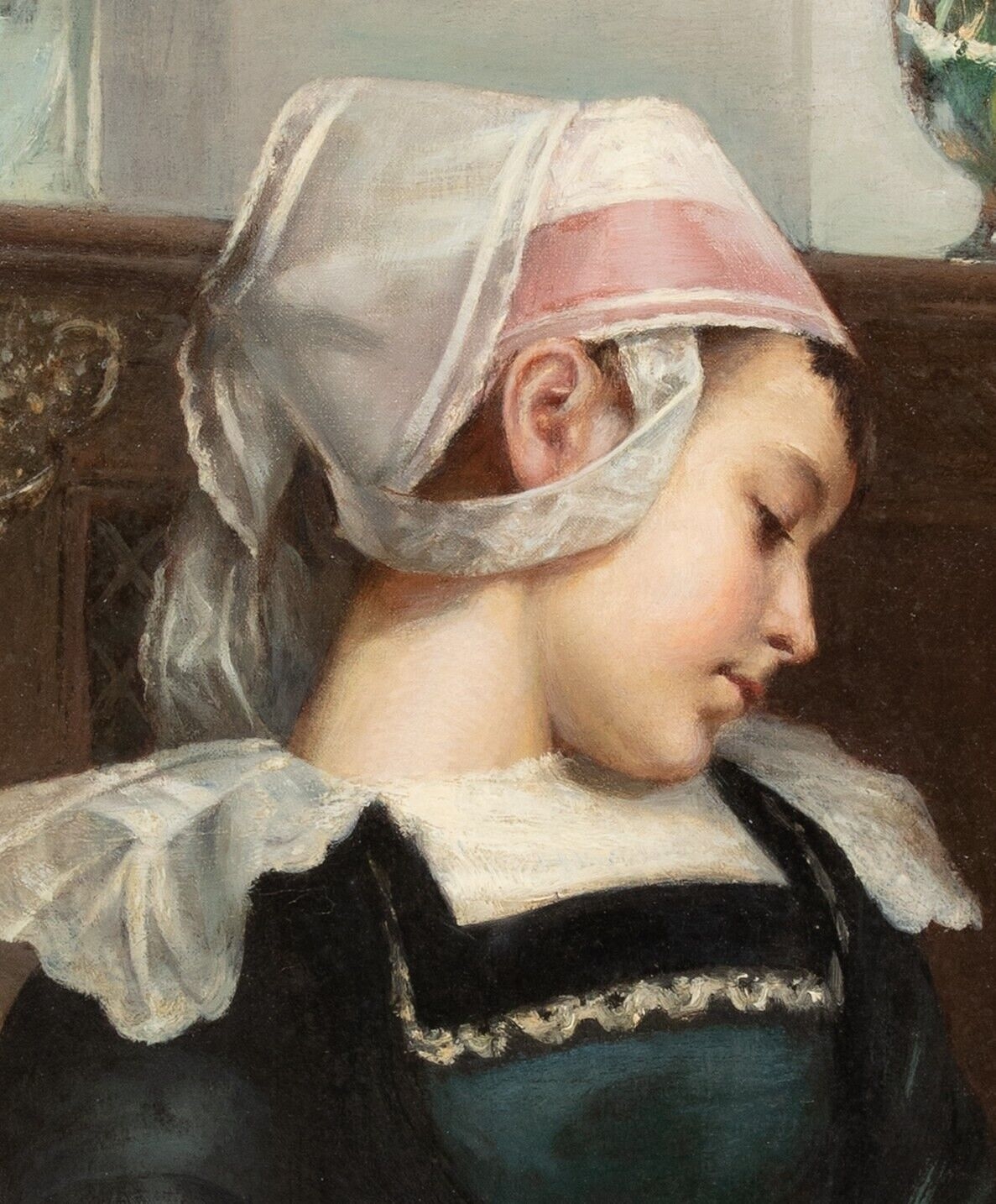 David Comba Adamson | PORTRAIT OF A BRETON GIRL & DOLL (19th Century ...