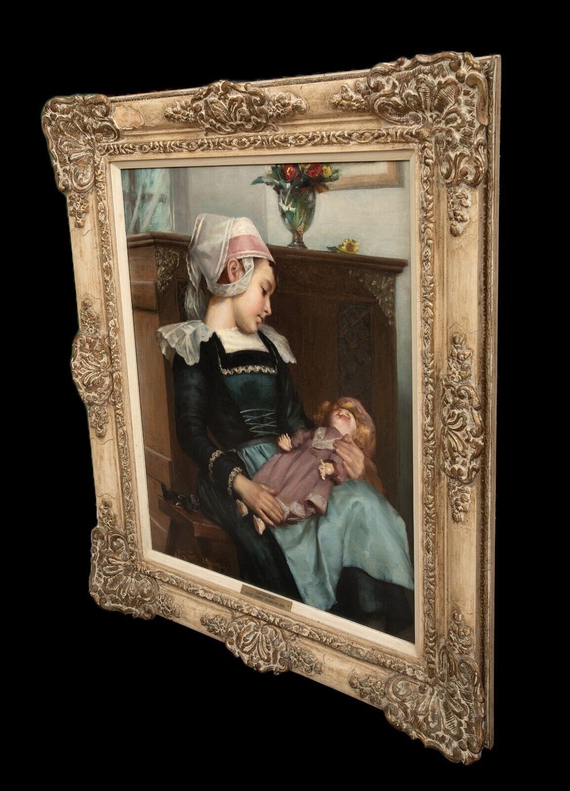 David Comba Adamson | PORTRAIT OF A BRETON GIRL & DOLL (19th Century ...