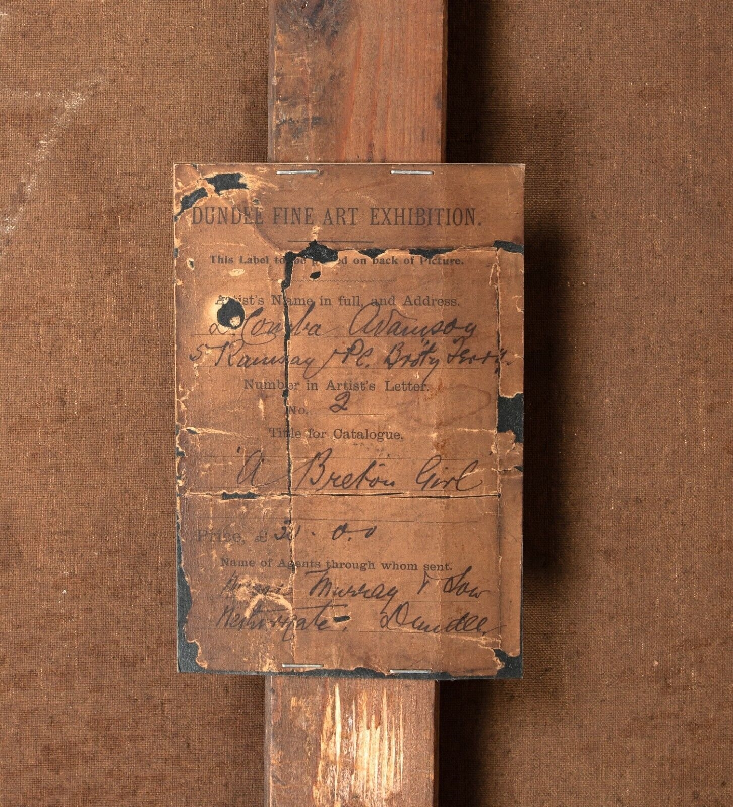 David Comba Adamson | PORTRAIT OF A BRETON GIRL & DOLL (19th Century ...