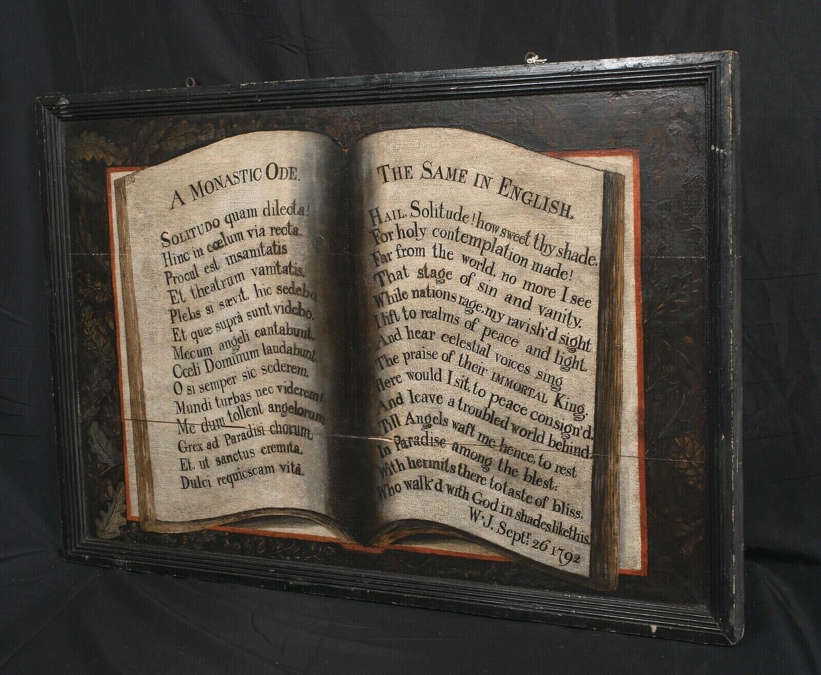 British School, 18th Century | MONASTIC ODE ANTIQUE BOOK (1792) | MutualArt