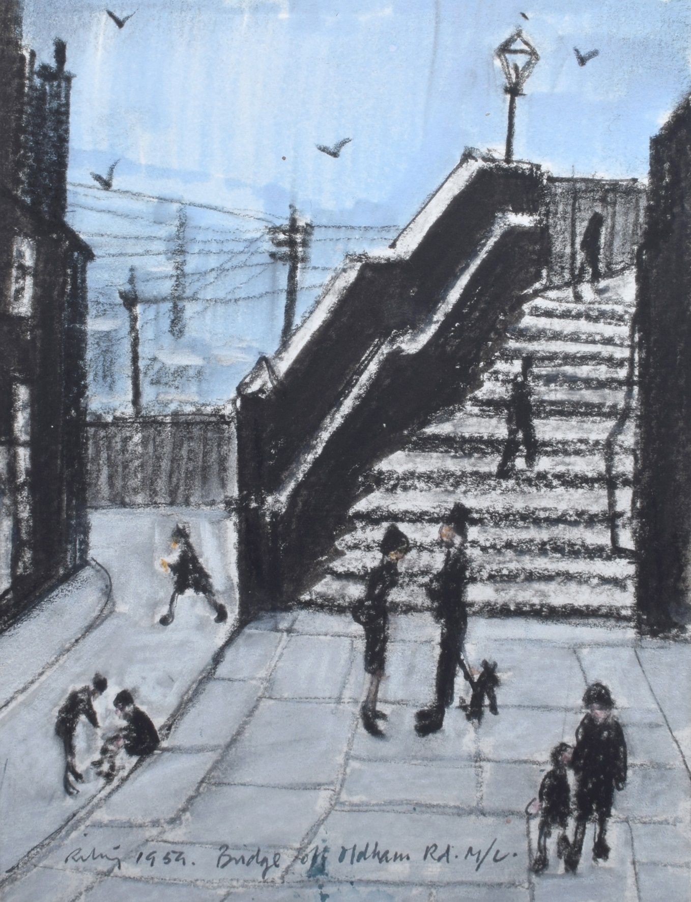Harold Riley | Bridge off Oldham Road (1959) | MutualArt