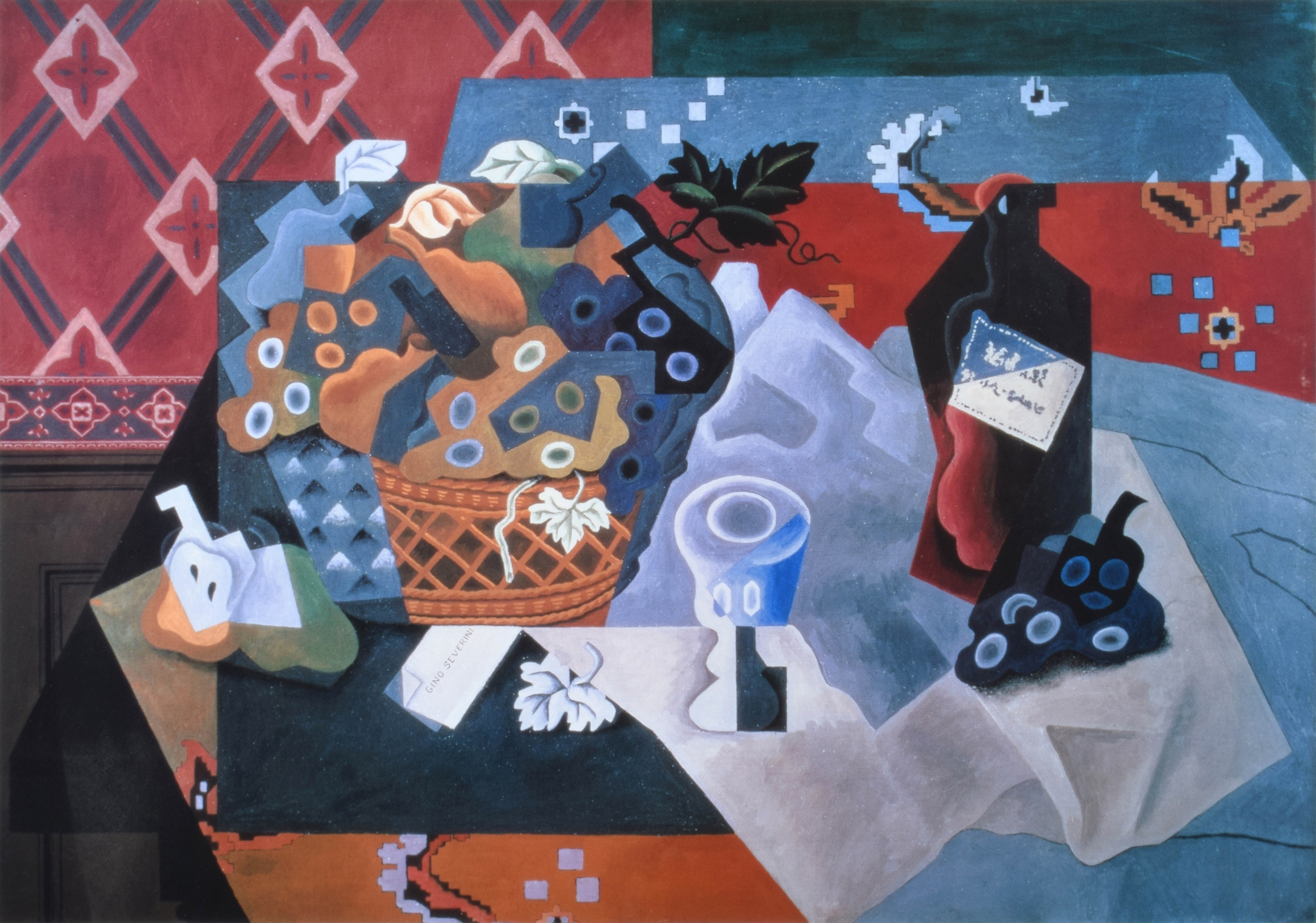Gino Severini | Still Life with Basket of Fruit | MutualArt