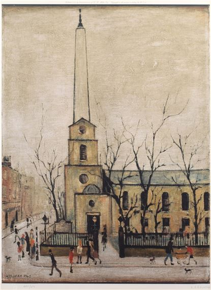 Laurence Stephen Lowry | St Lukes Church | MutualArt