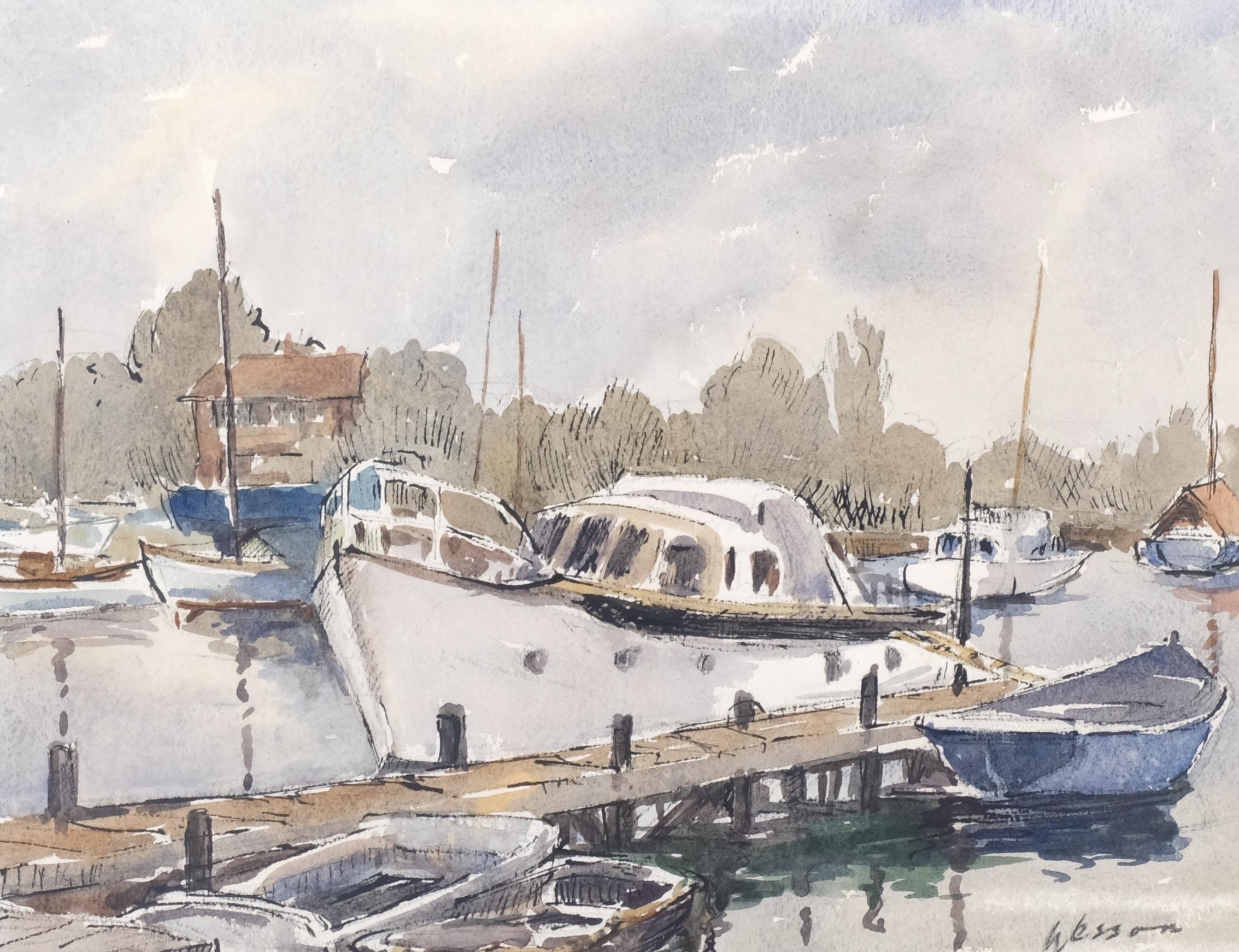 Edward Wesson | Near the River Wey | MutualArt