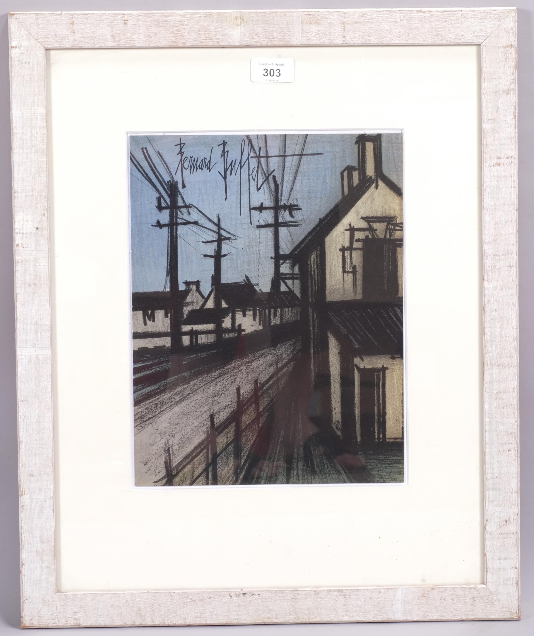 Bernard Buffet | La route du village (1967) | MutualArt