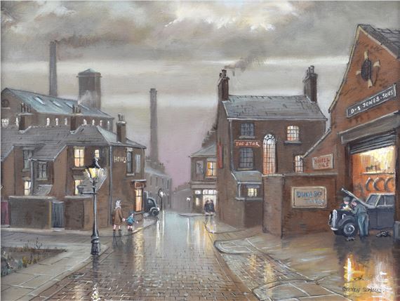 Steven Scholes | Back Street Garage (1958) | MutualArt