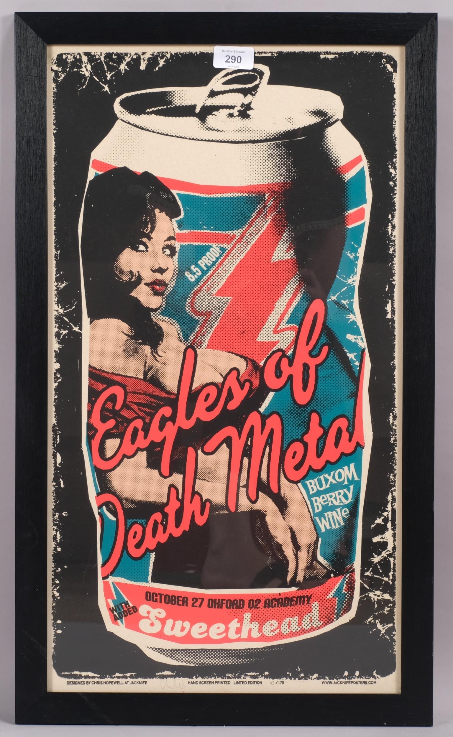 Chris Hopewell | Eagles of Death Metal concert poster | MutualArt