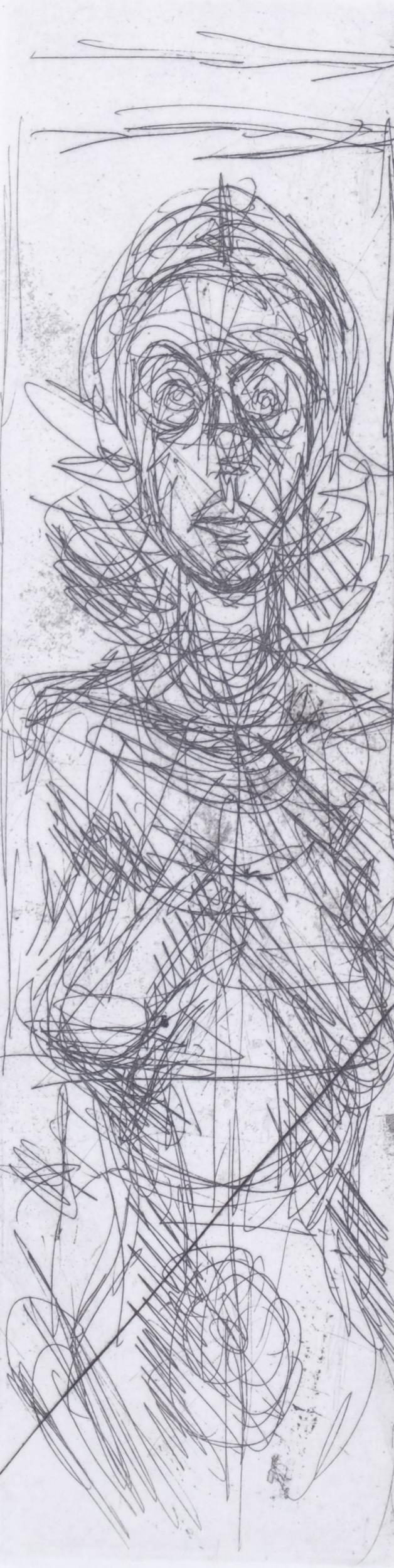 Alberto Giacometti | Charcoal on paper drawing attributed to Alberto ...