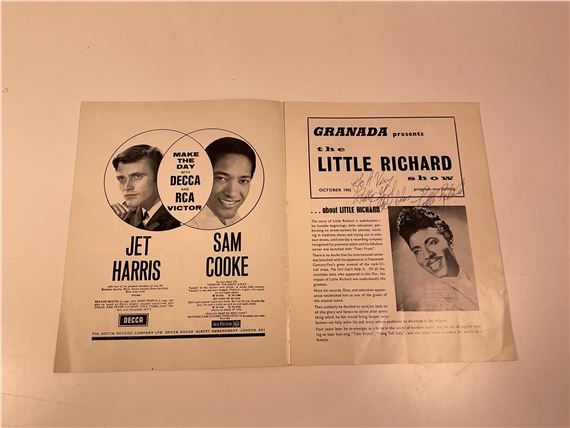Sam Cooke | SAM COOKE AND JET HARRIS; a Little Richard programme ...