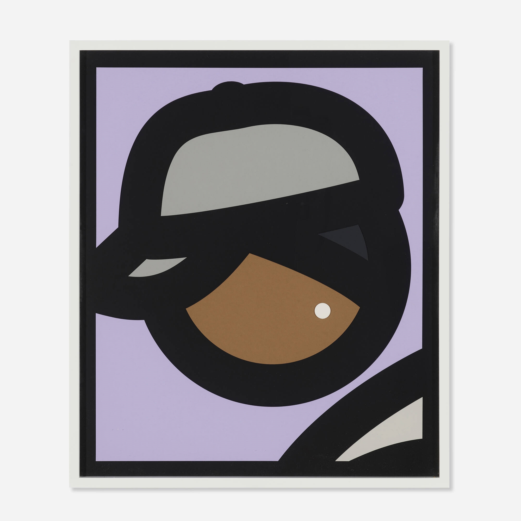 Julian Opie | Paper Head 3 (from the Paper Heads series) (2019) | MutualArt