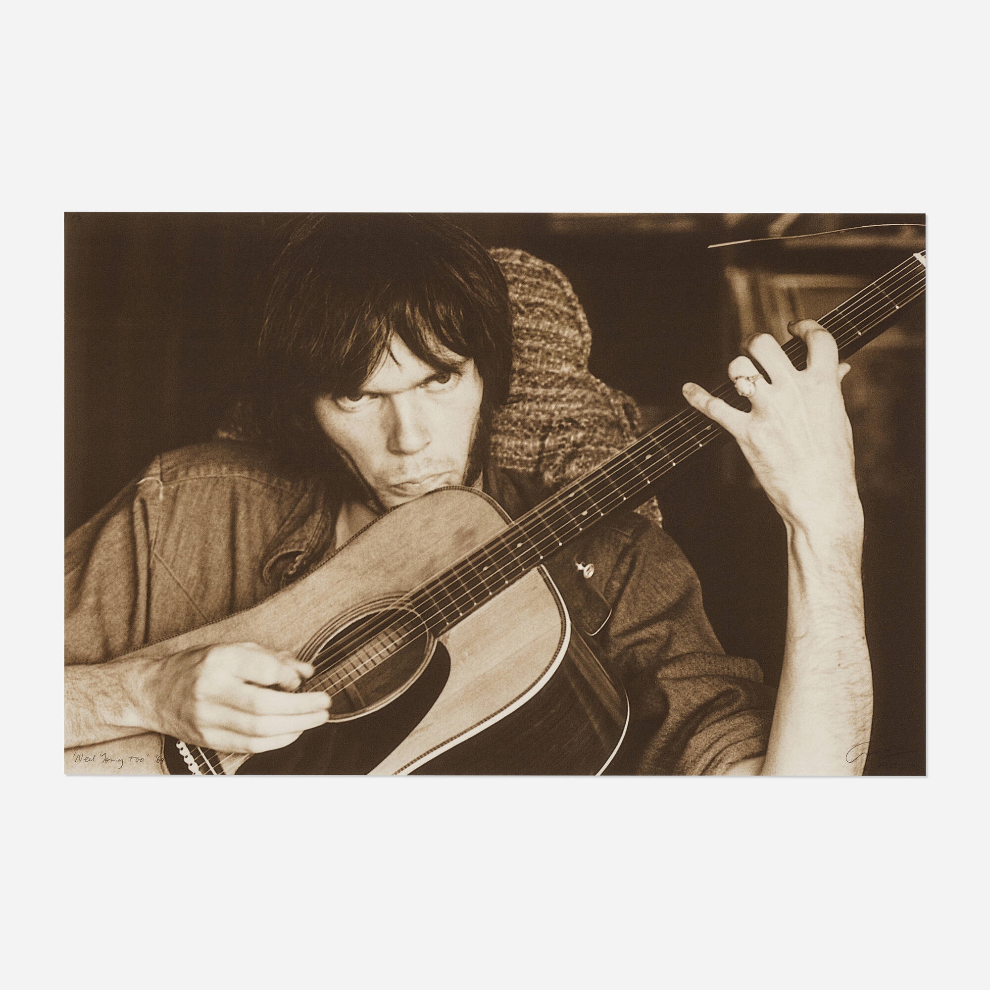 Graham Nash | Neil Young with Guitar (1969 - 1991) | MutualArt
