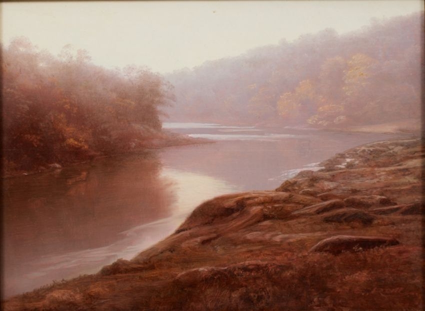 Ernst Redl | Atmosphärische Flusslandschaft | MutualArt