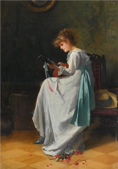 Carleton Alfred Smith | THE GUITAR PLAYER (1892) | MutualArt