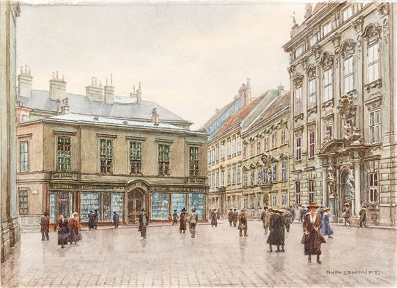 Rudolf Schmidt | Freyung and Kinsky palace in Vienna | MutualArt