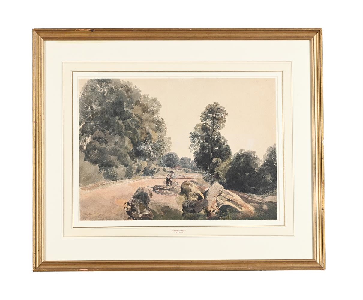 Peter de Wint | LANDSCAPE WITH LOGGER | MutualArt