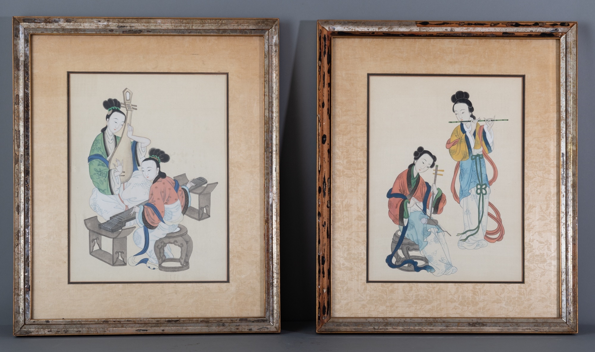 Chinese School, 20th Century | Set of Four Watercolors Depicting Female ...