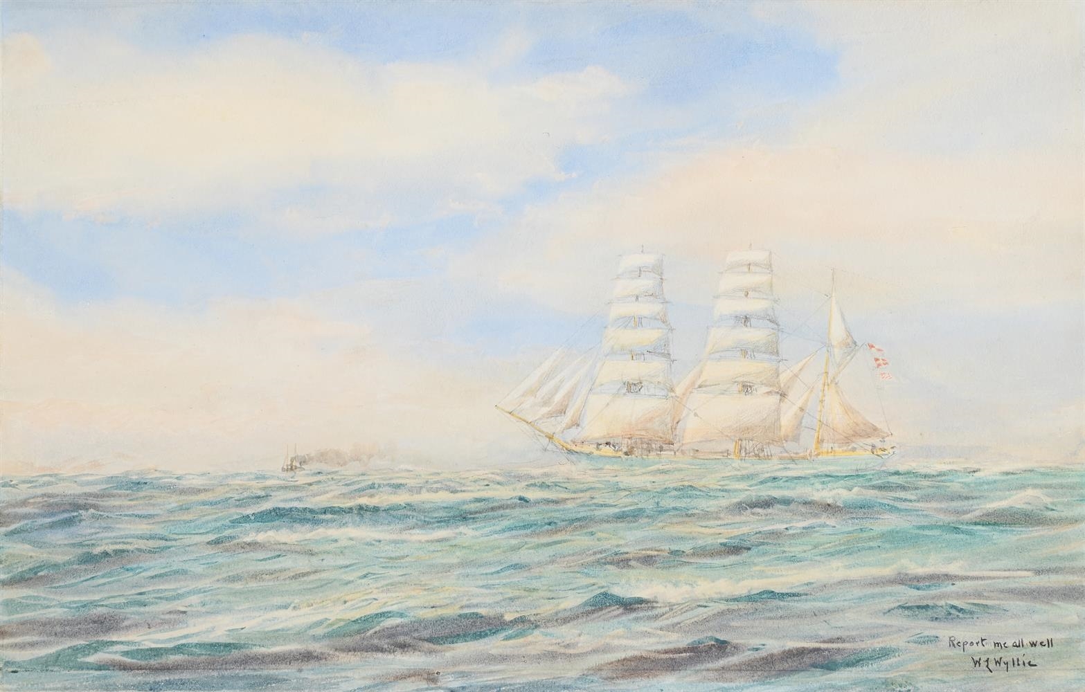 William Lionel Wyllie | REPORT ME ALL WELL | MutualArt
