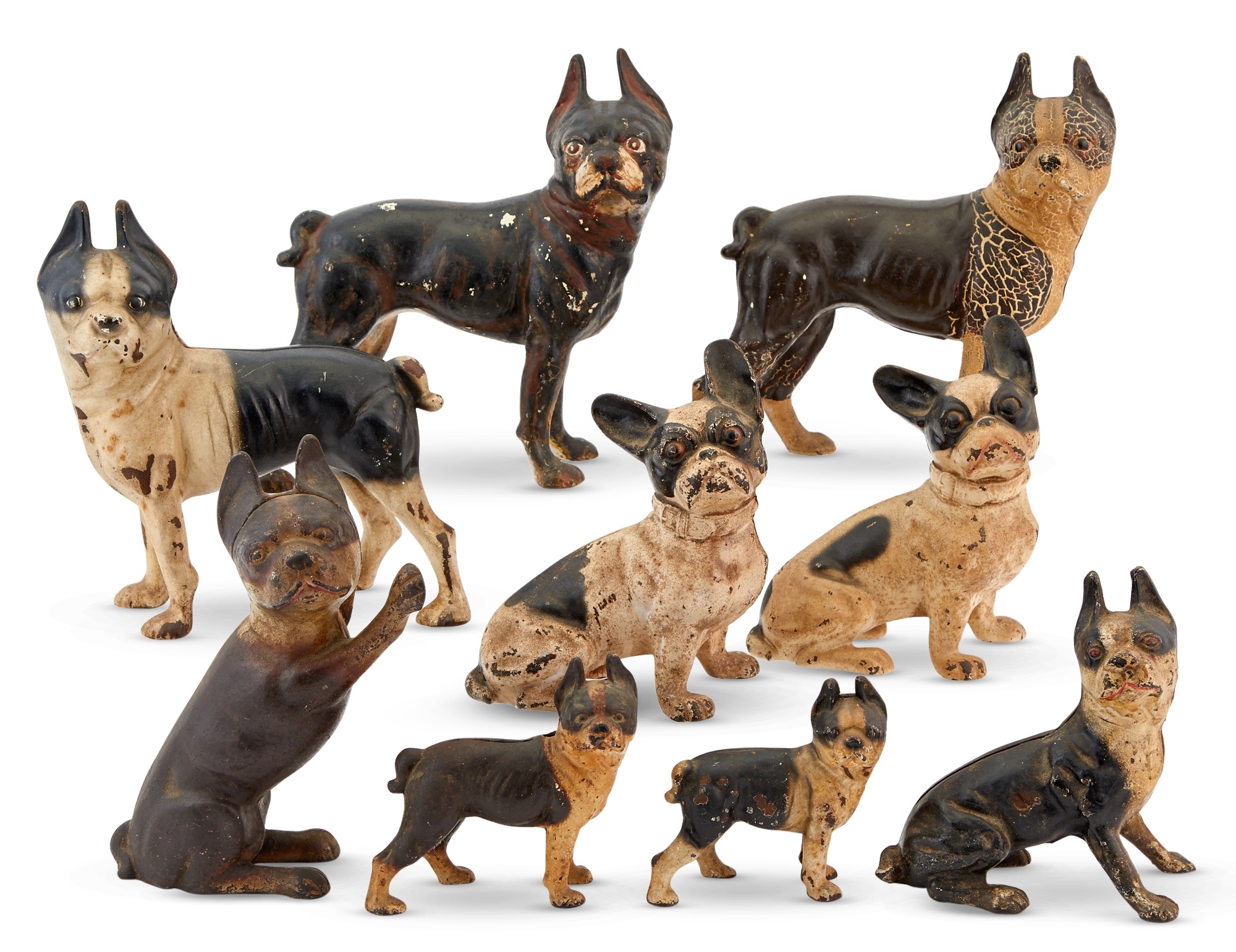 American School, 19th Century | Nine Dog Door Stops | MutualArt