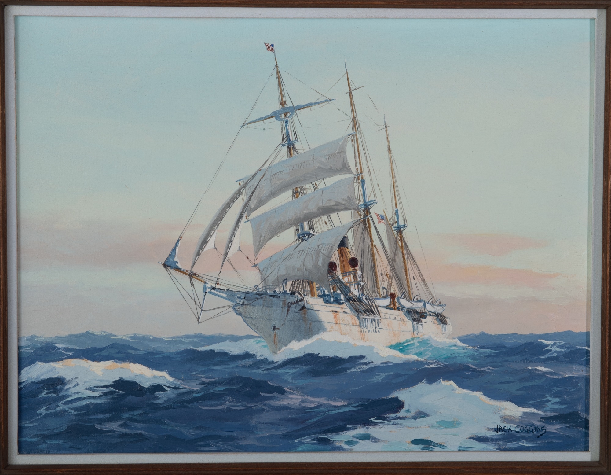 Jack Coggins | Portrait of a Sailing Vessel | MutualArt