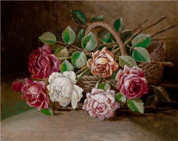 Elizabeth Ferguson | Still Life with Roses | MutualArt