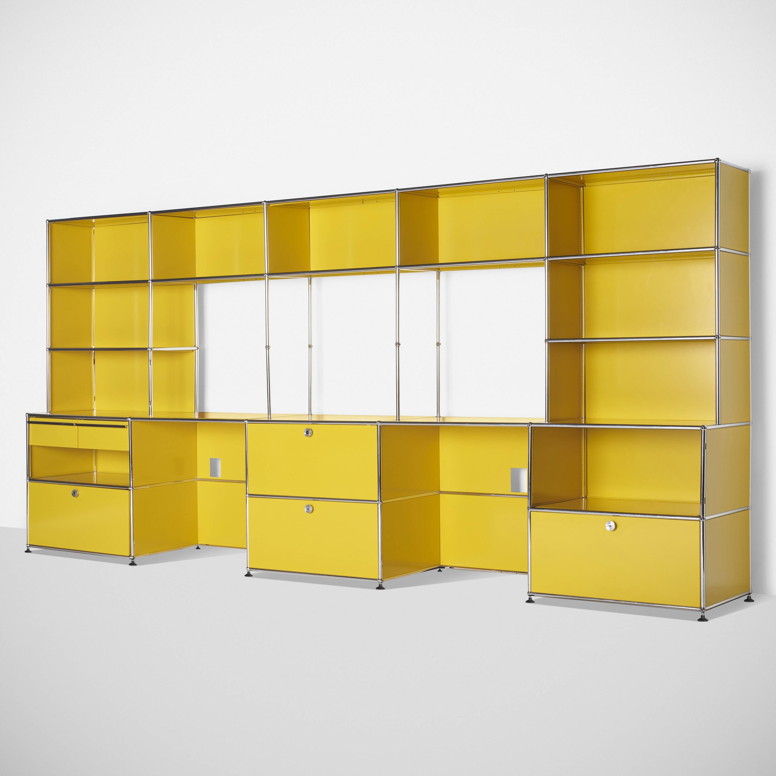 Fritz Haller | USM Haller Furniture System shelving unit (1963) | MutualArt