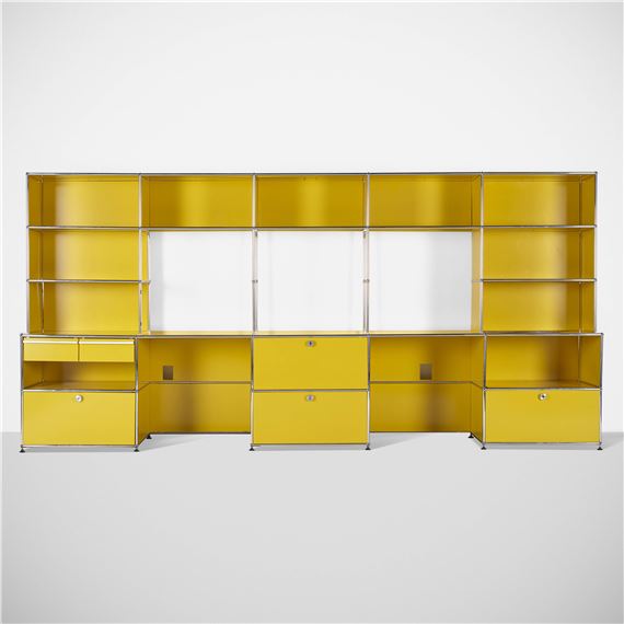 Fritz Haller | USM Haller Furniture System shelving unit (1963) | MutualArt