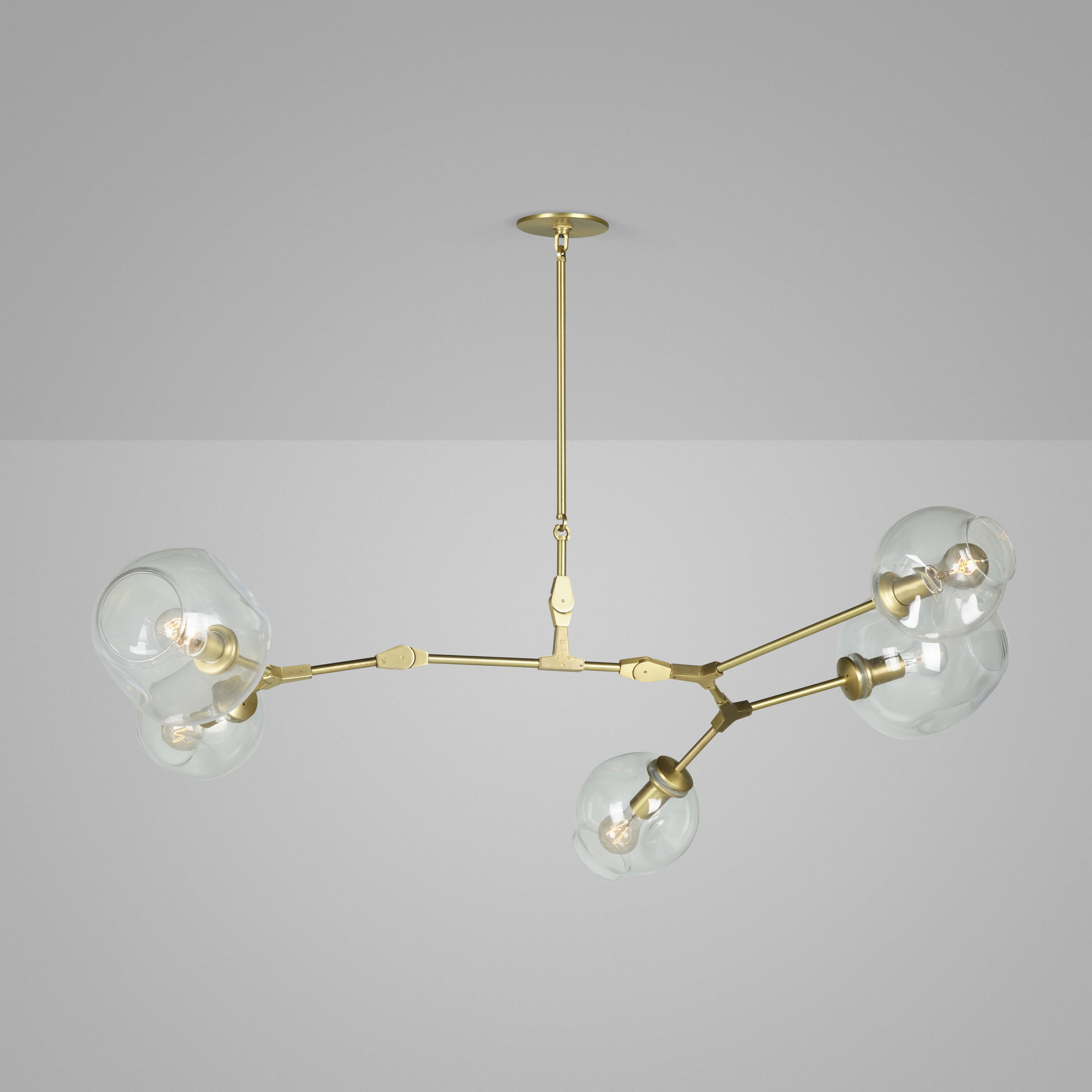 Lindsey Adelman | 5-globe Branching Bubble chandelier (2016) | MutualArt