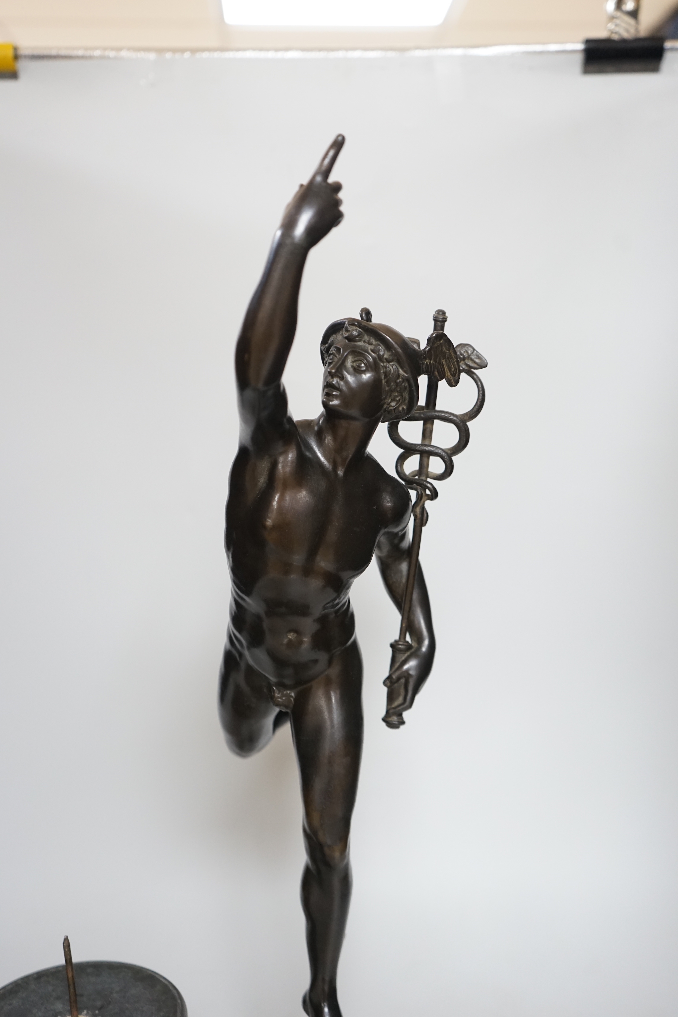 Giambologna | A bronze figure of Hermes on marble base (Early 20th ...