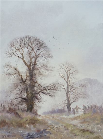 Alwyn Crawshaw | Pathway with two figures | MutualArt