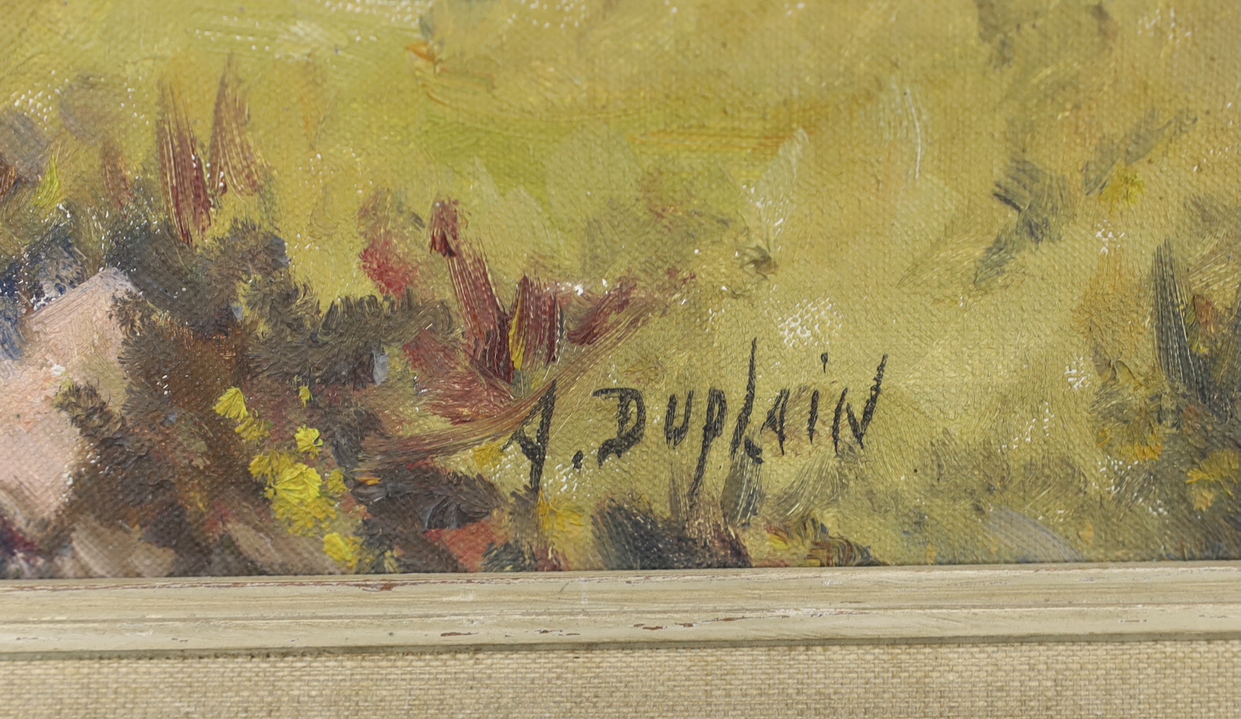 Albert Duplain | Alpine scene with chalets | MutualArt
