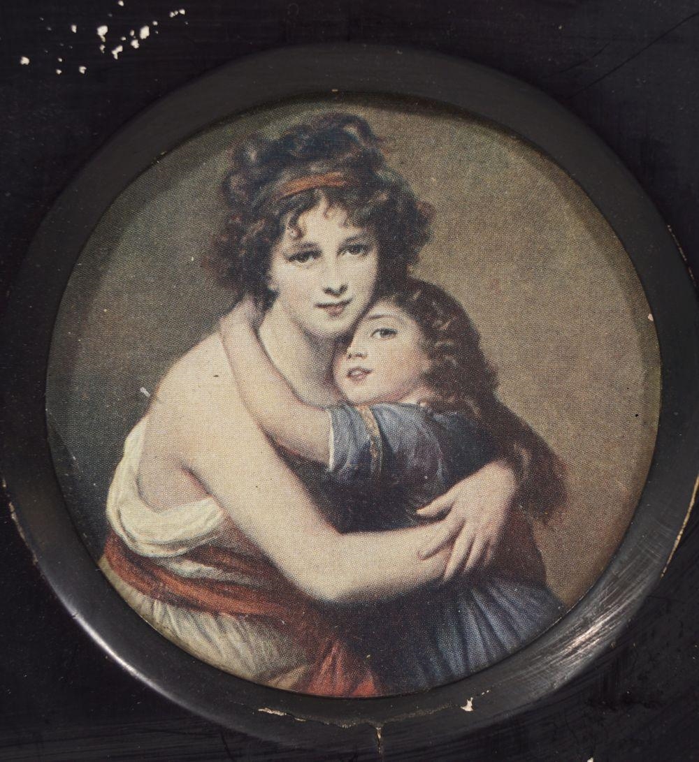 Élisabeth Vigée Le Brun | Miniature self-portrait with her daughter ...