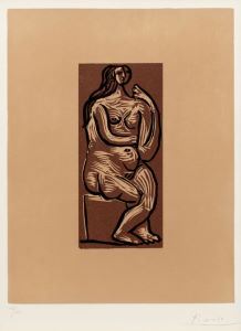 Pablo Picasso | Femme nue assise (1962) | MutualArt