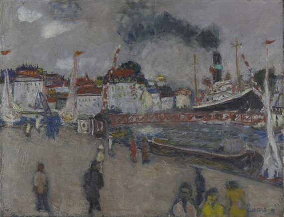 Jean Fusaro | . Le pont de la gare à Sète (1953) | MutualArt