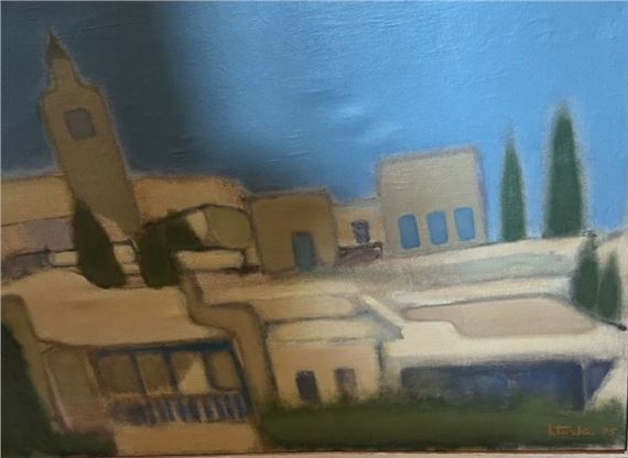 Hédi Turki | Village landscape (75) | MutualArt