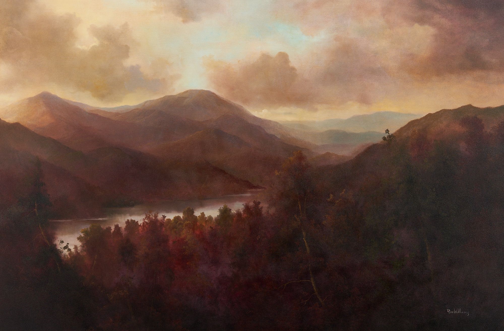 Ron Williams | Fall Mountain Landscape Painting | MutualArt