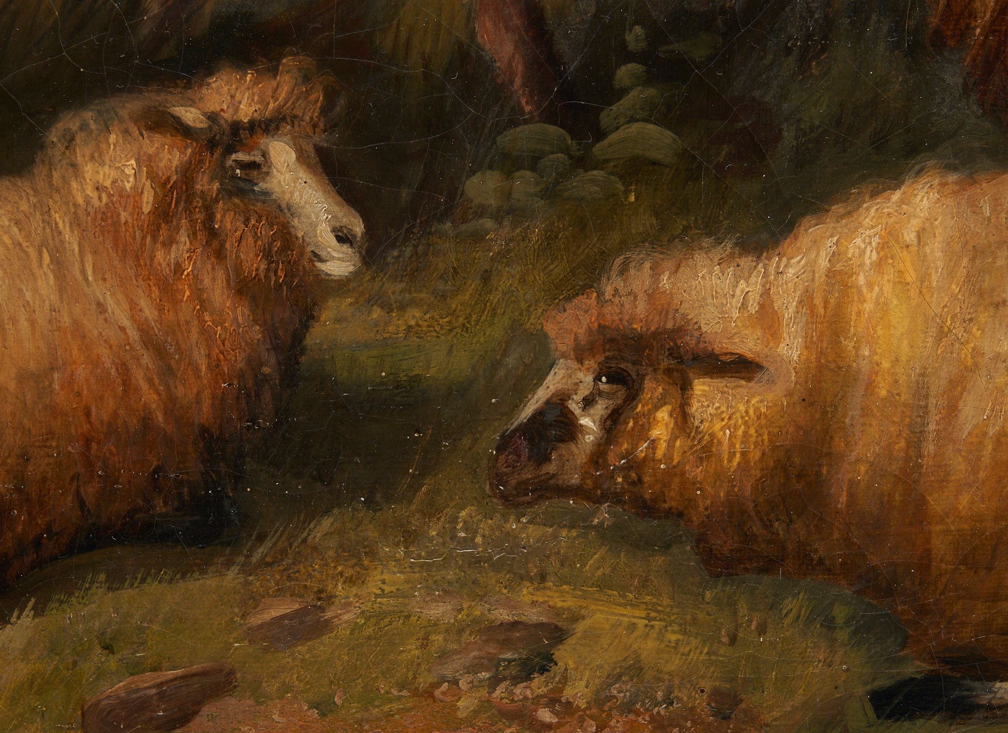 William Watson | Pastoral Painting of Sheep & Horse | MutualArt