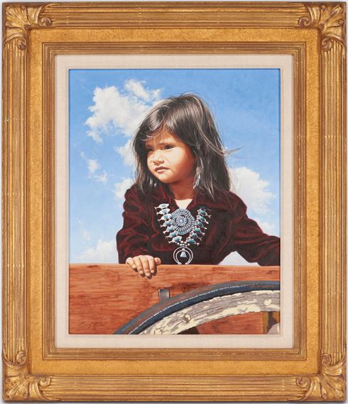 Larry Riley | Navajo girl | MutualArt
