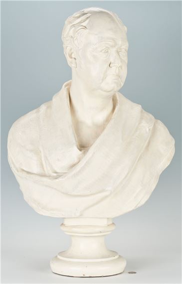 Shobal Vail Clevenger | After Shobal Clevenger, large plaster bust ...