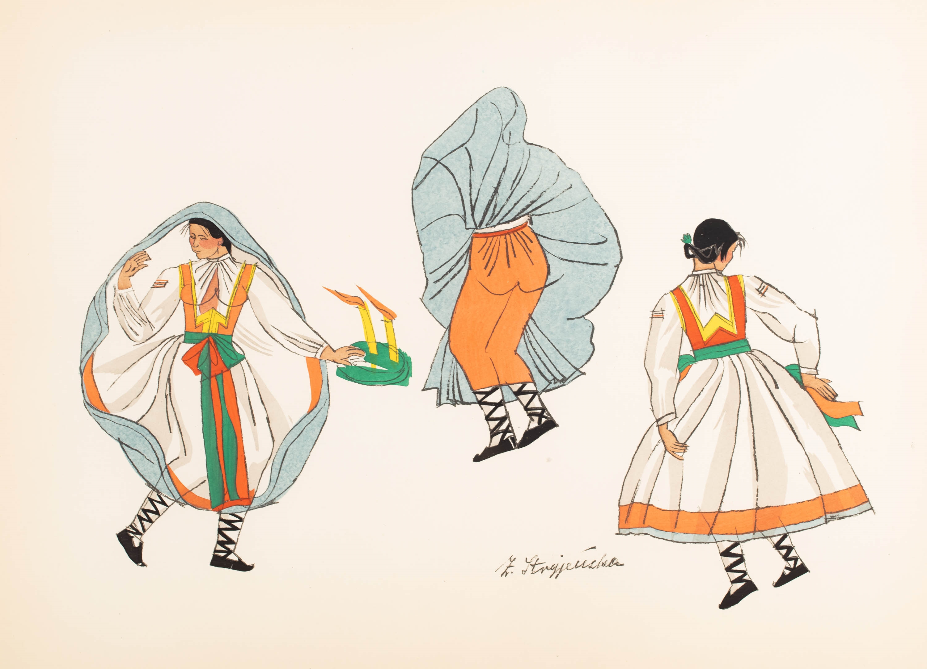 Zofia Stryjeńska | Góralka z Tatr | MutualArt