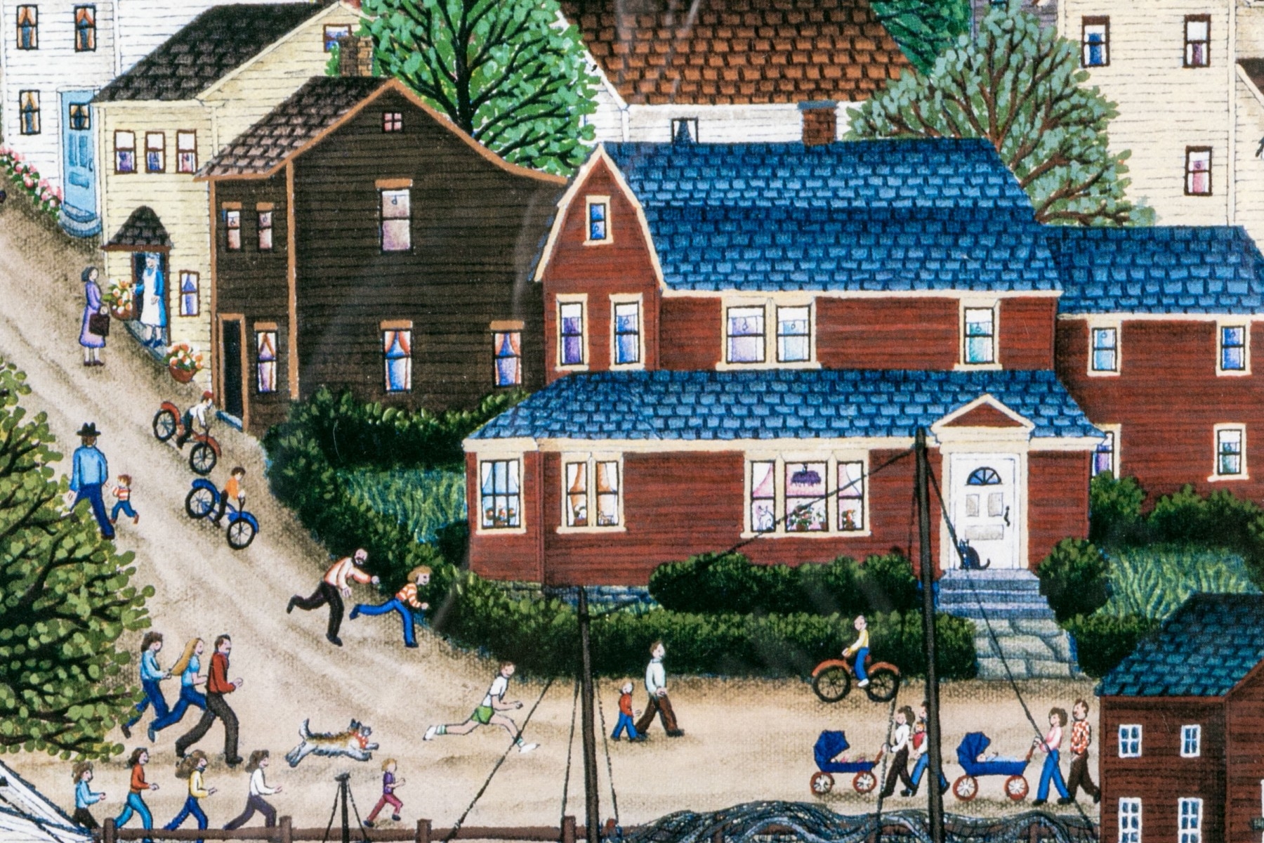 Kathy Jacobsen | Folk Art Harbor View | MutualArt