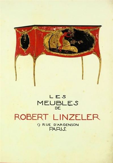 Paul Iribe | Advertising project for Robert Linzeler furniture (1983) | MutualArt