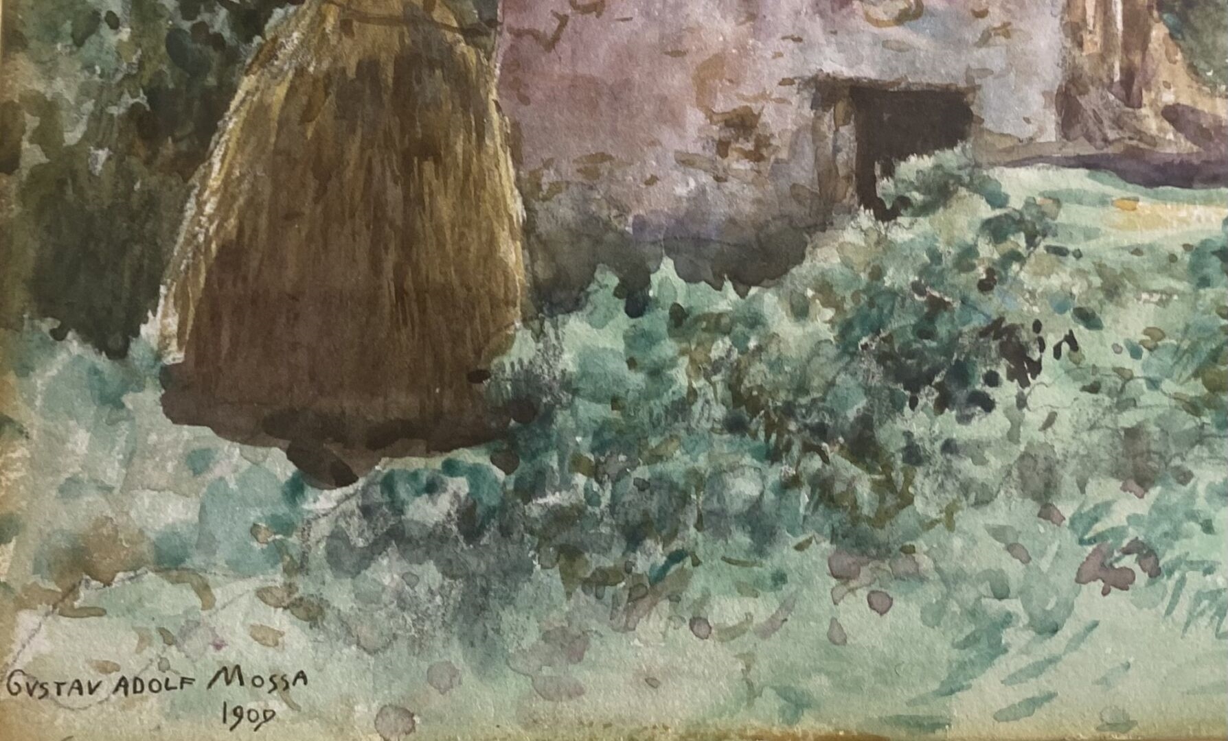 Gustave Adolphe Mossa | Maison dans un paysage montagneux (1909 ...