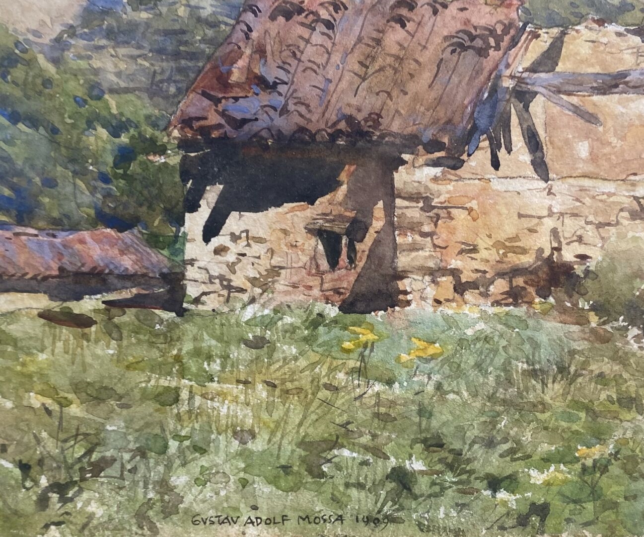 Gustave Adolphe Mossa | Maison en ruine dans l’arrière-pays (1909 ...