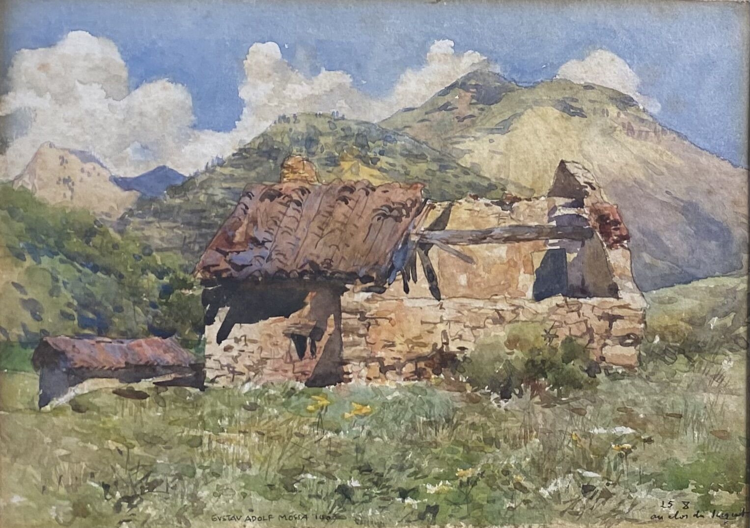 Gustave Adolphe Mossa | Maison en ruine dans l’arrière-pays (1909 ...