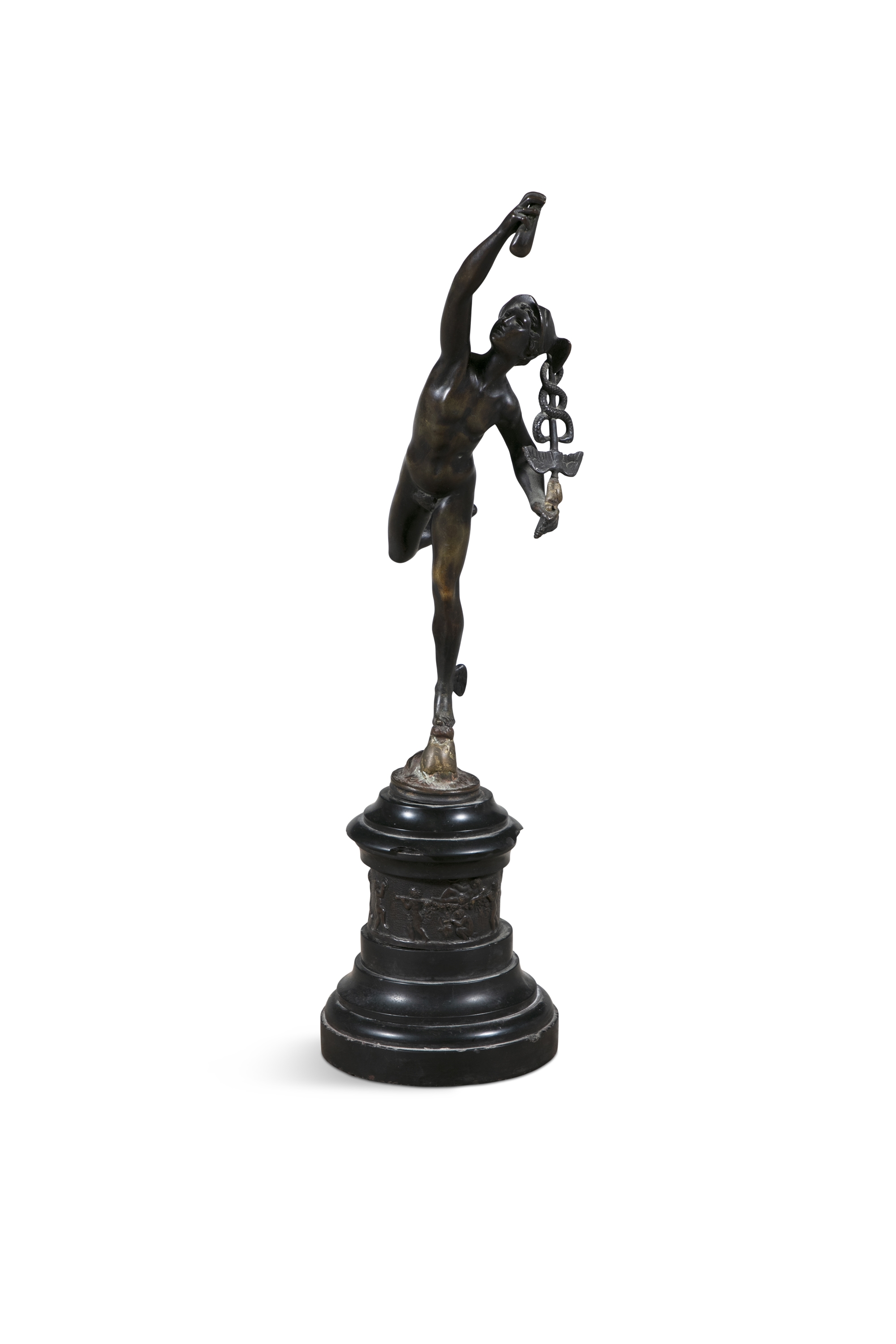 Giambologna | Mercury holding a caduceus and standing balanced on the ...