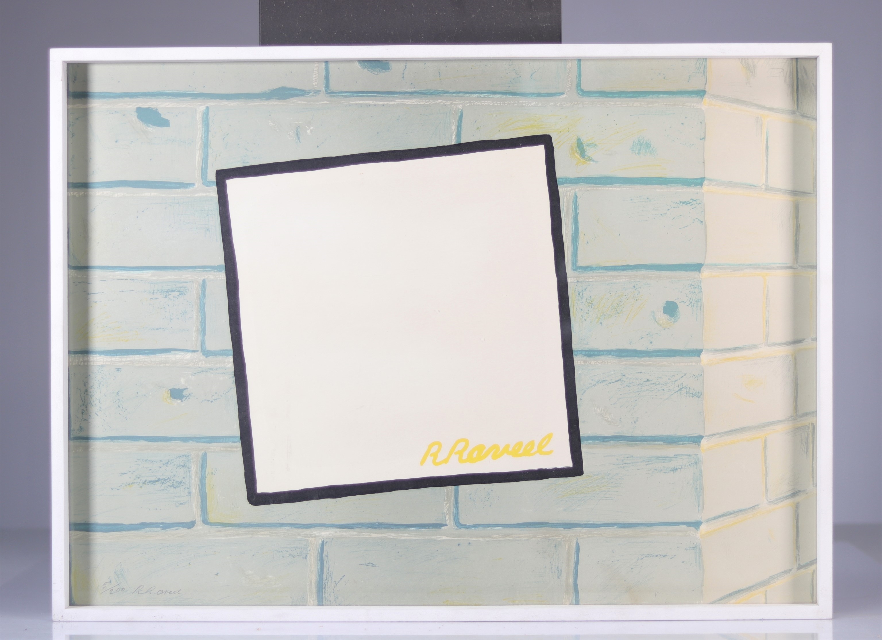 Roger Raveel | Roger RAVEEL (1921-2013) - Muurtje met wit in het ...