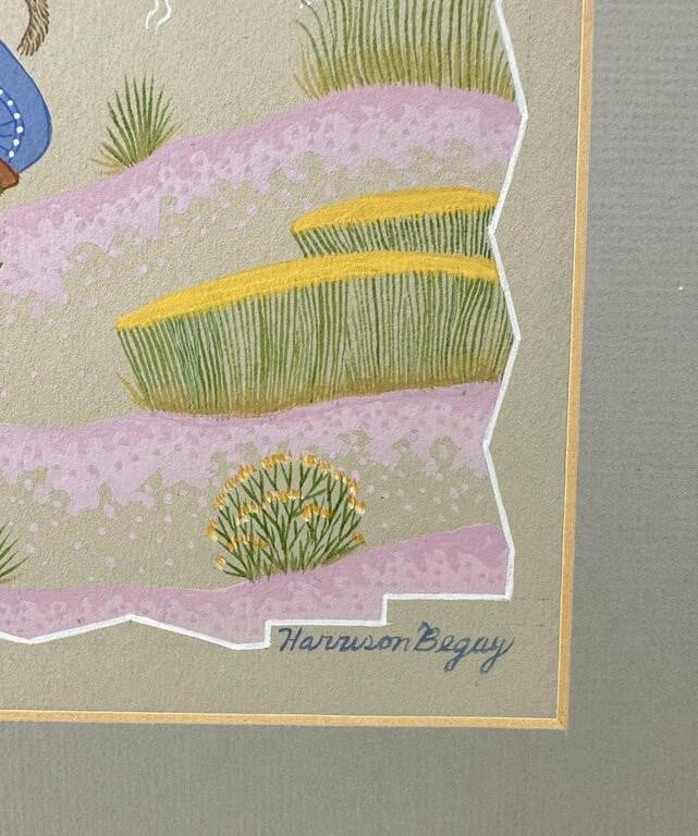 Harrison Begay | Harrison Begay Gouache Painting | MutualArt