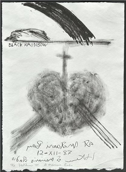 Ralph Hotere | Black Rainbow at Matauri Bay (1988) | MutualArt