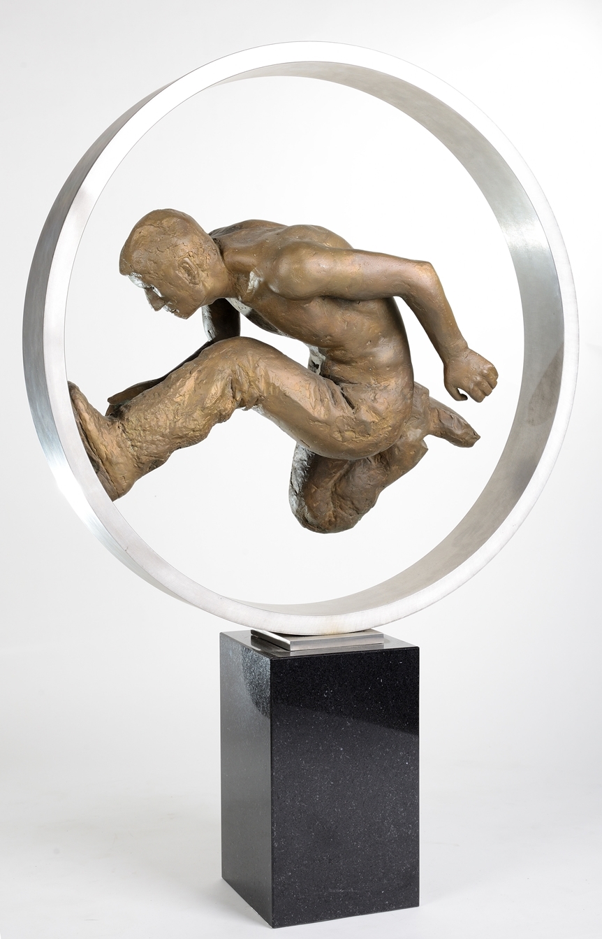 Wolfgang Mattheuer | Sisyphos im Rad (1927) | MutualArt