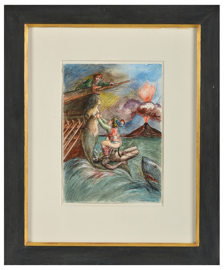 Roland Topor | Bewegte See (1987) | MutualArt